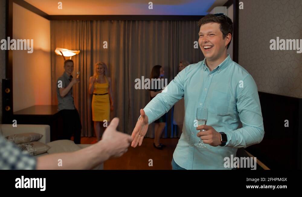 Woman shaking hands party Stock Videos & Footage - HD and 4K Video ...