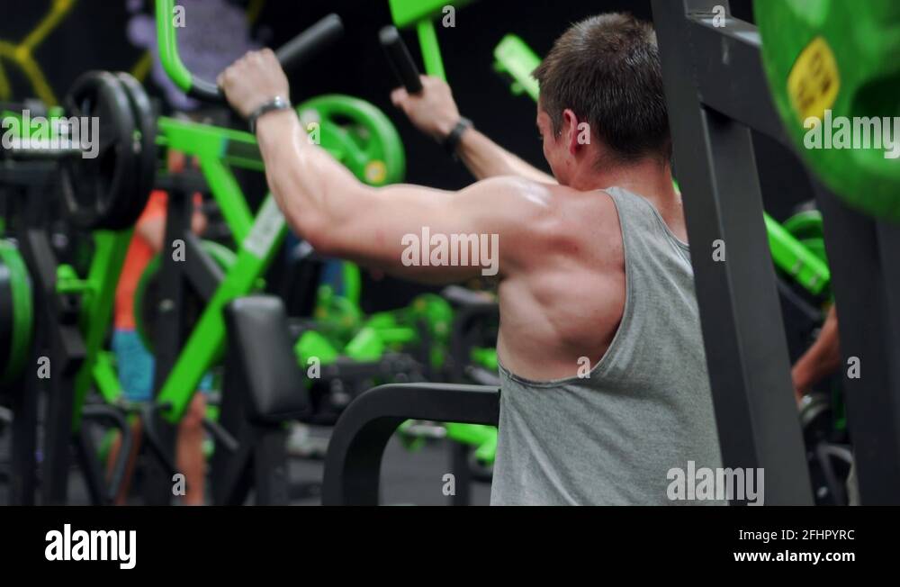 Gym Back Workout, Lateral Row Machine, 4K Strength Fitness Program ...