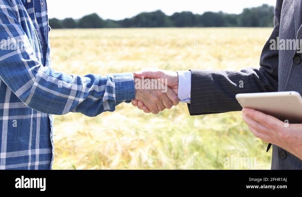 Farmer businessman shaking hands Stock Videos & Footage - HD and 4K ...