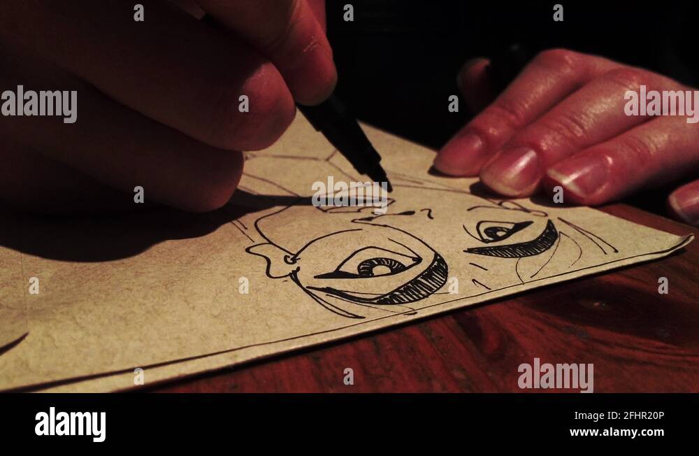 Drawing in paper ink Stock Videos & Footage - HD and 4K Video Clips - Alamy