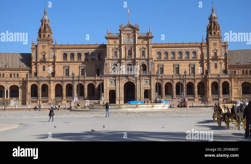 Andalusia the spanish pavilion in seville Stock Videos & Footage - HD ...
