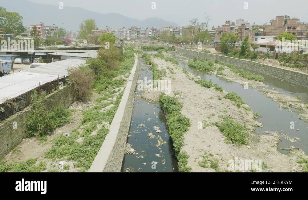 Water pollution of Bagmati River in Kathmandu, Nepal Stock Video ...