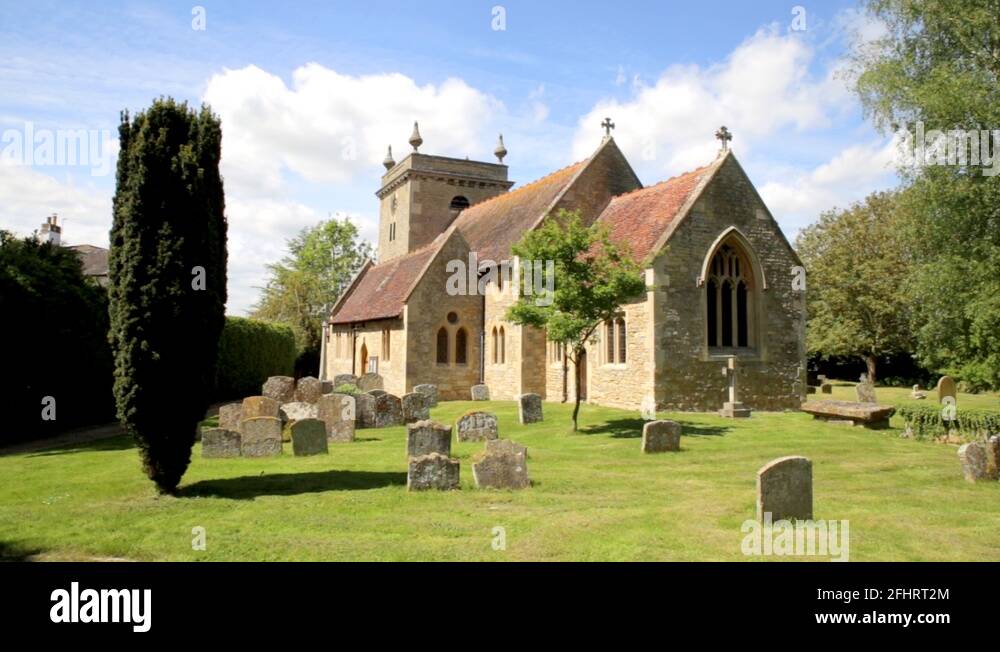 Medieval village church cemetery english Stock Videos & Footage - HD ...