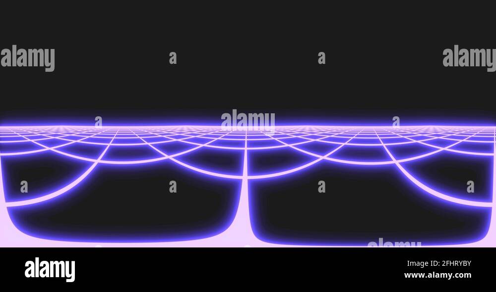 360VR Tron Grid Blue Neon 4K Virtual Reality Animated Loopable ...