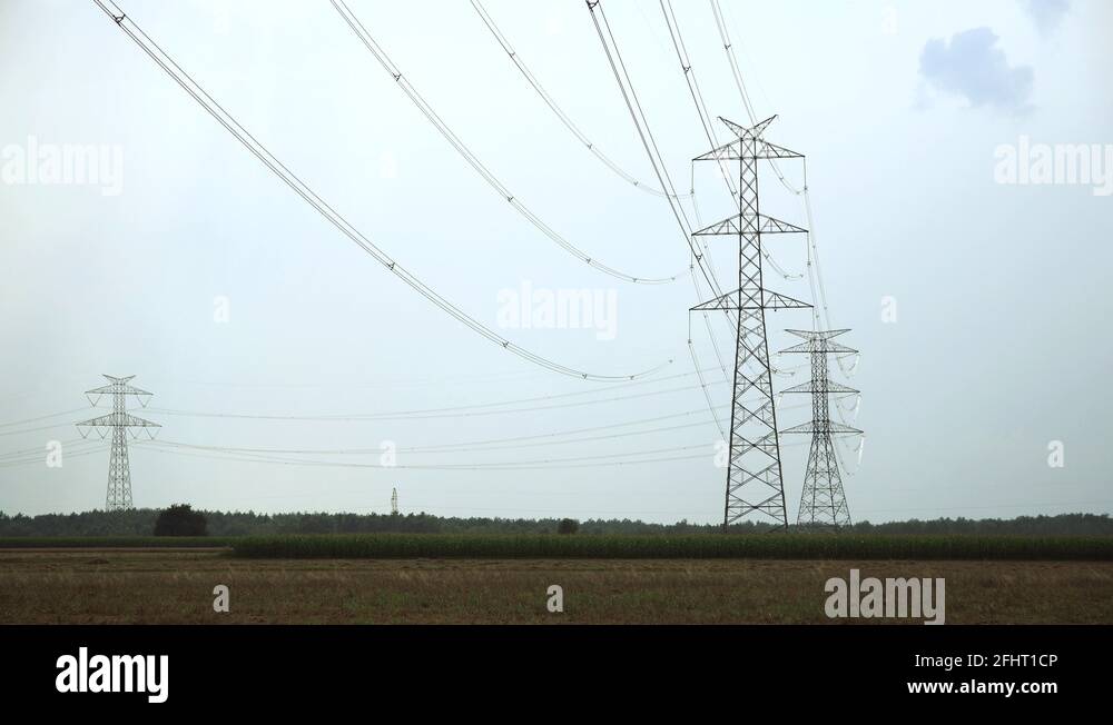 High voltage electricity transmitting Stock Videos & Footage - HD and ...