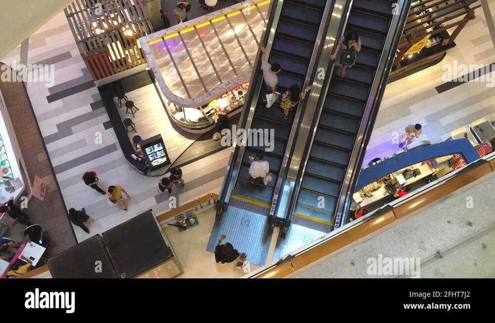 View from high floor of Central Praram9, the biggest shopping mall in ...