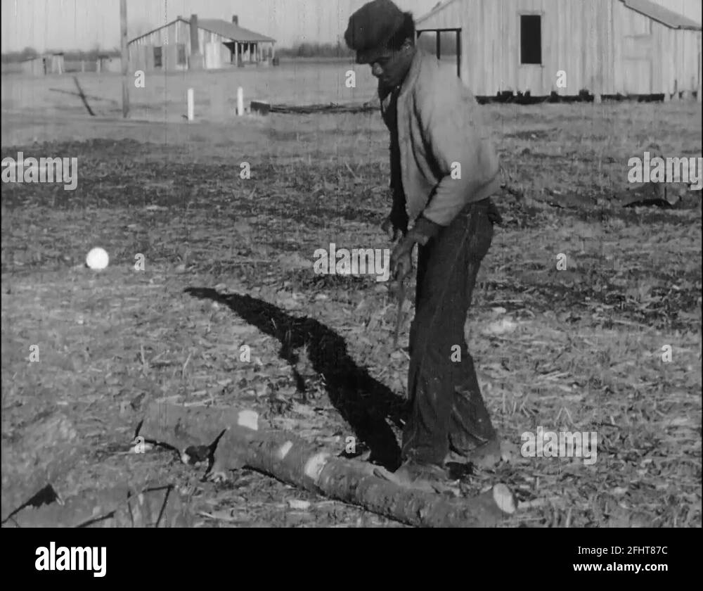 Scene of African American people living under poverty - 1963 Stock ...