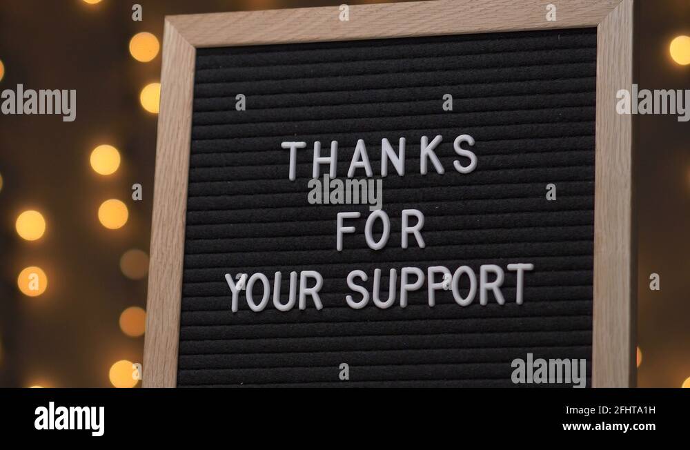 Thanks for your support sign Stock Videos & Footage - HD and 4K Video ...