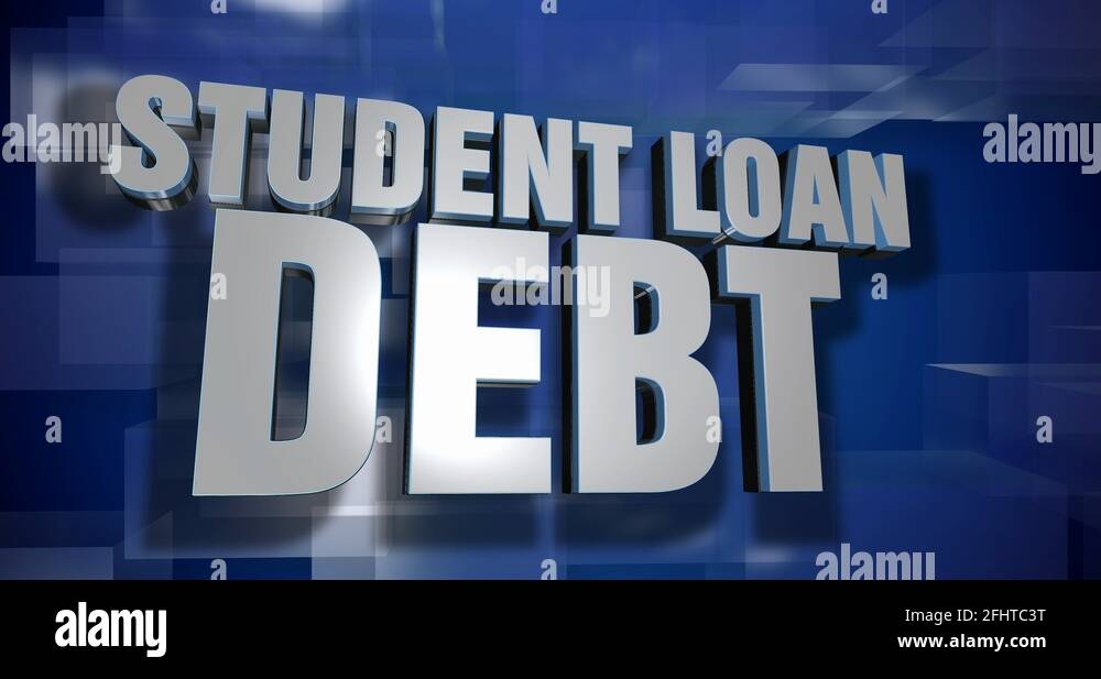 Dynamic Student Loan Debt News Transition and Title Page Background ...