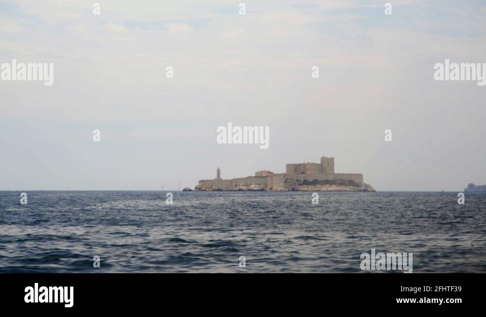 If Castle island, boat ride cruise, French Riviera, Marseille, France ...