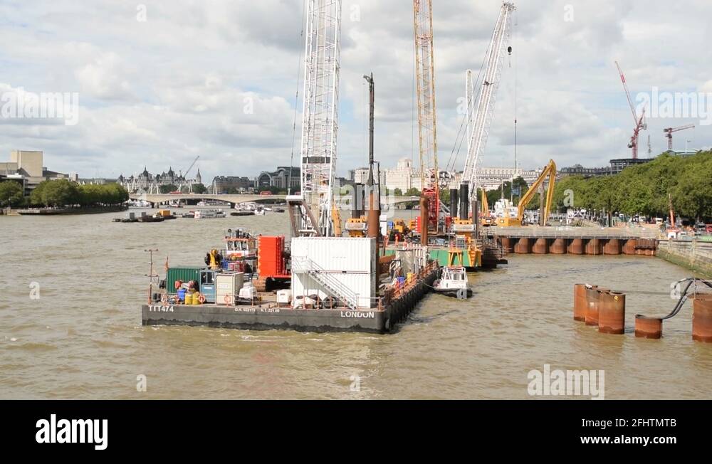 Thames tideway tunnel construction Stock Videos & Footage - HD and 4K ...