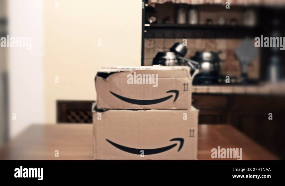 Amazon boxes pile Stock Videos & Footage - HD and 4K Video Clips - Alamy