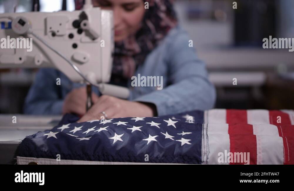 Manufacturing american flag Stock Videos & Footage - HD and 4K Video ...