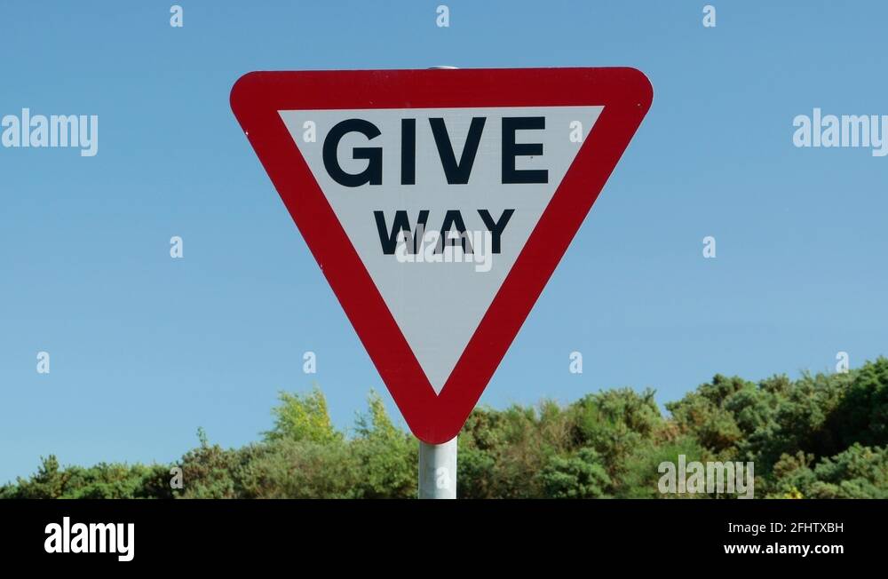 Uk give way sign Stock Videos & Footage - HD and 4K Video Clips - Alamy