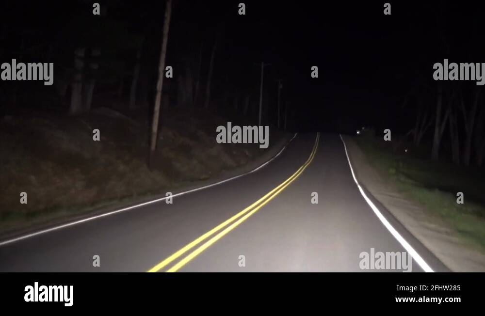 Car headlights night landscape Stock Videos & Footage - HD and 4K Video ...