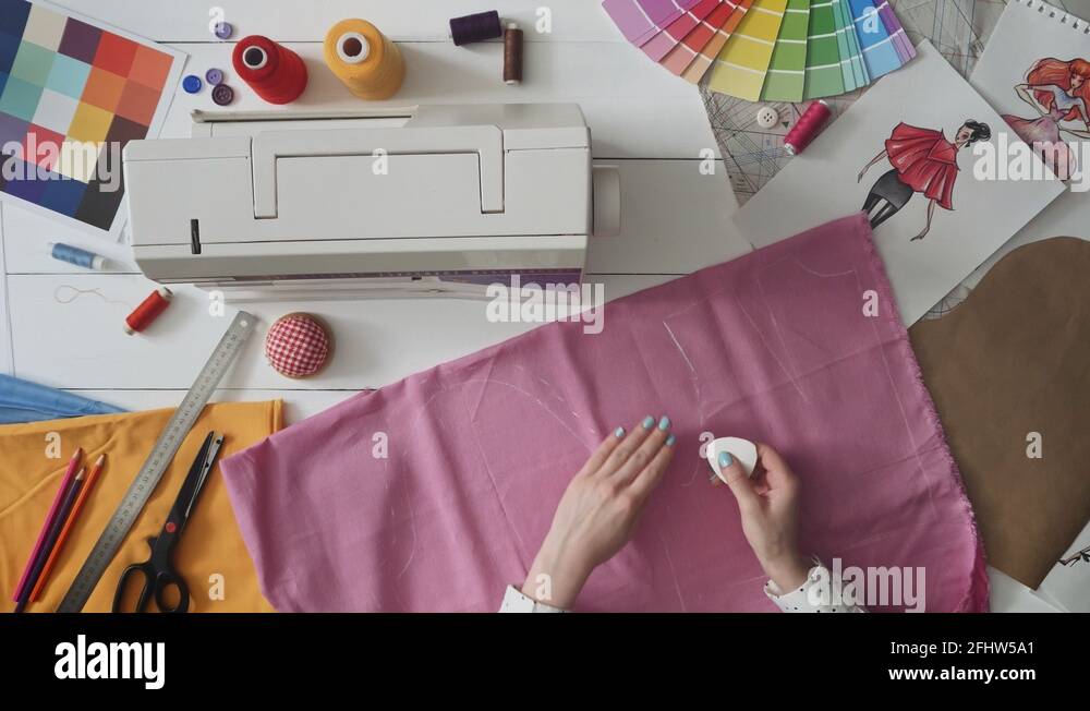 Cloth measuring tape clothes making Stock Videos & Footage - HD and 4K ...