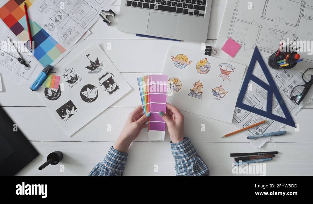 Creative woman color visual design Stock Videos & Footage - HD and 4K ...