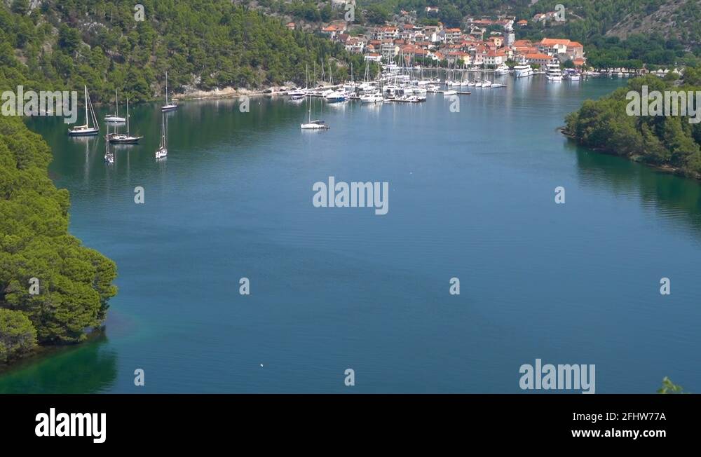 Adriatic luxury yacht port. Yacht sailing in Stock Video Footage - Alamy