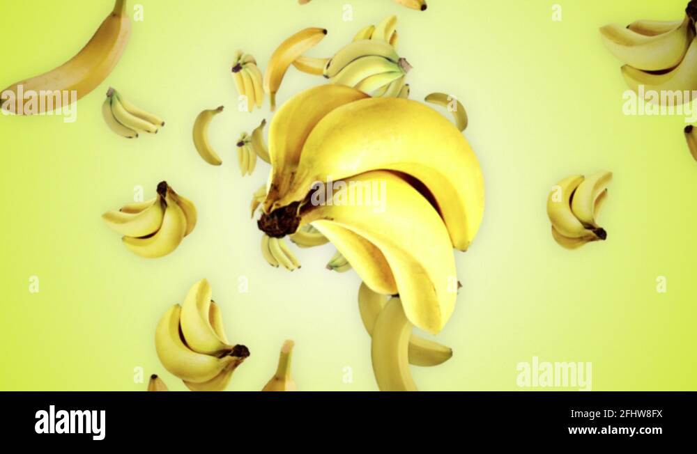 Falling BANANAS Background, Loop, Rendering, Animation, with Alpha ...