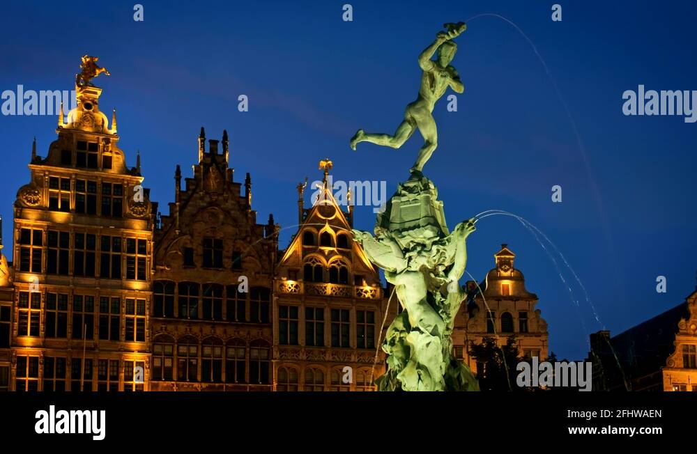 Antwerp statue fountain brabo Stock Videos & Footage - HD and 4K Video ...