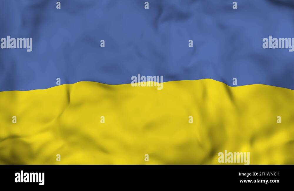 4k Realistic 3D detailed slow motion Ukraine flag , flying Ukraine Flag ...