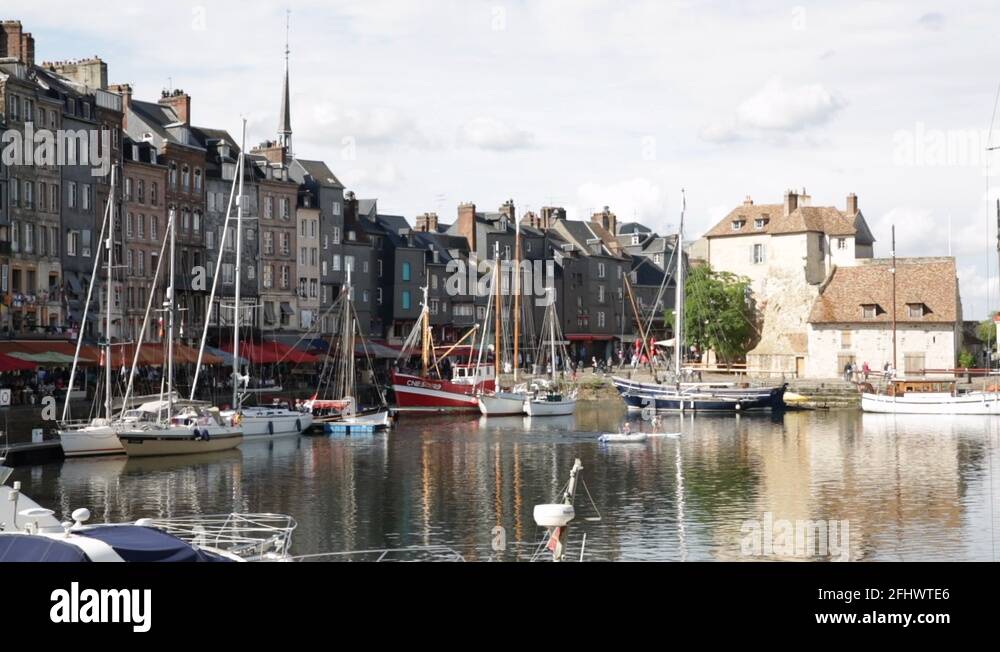 Medieval harbour in honfleur Stock Videos & Footage - HD and 4K Video ...