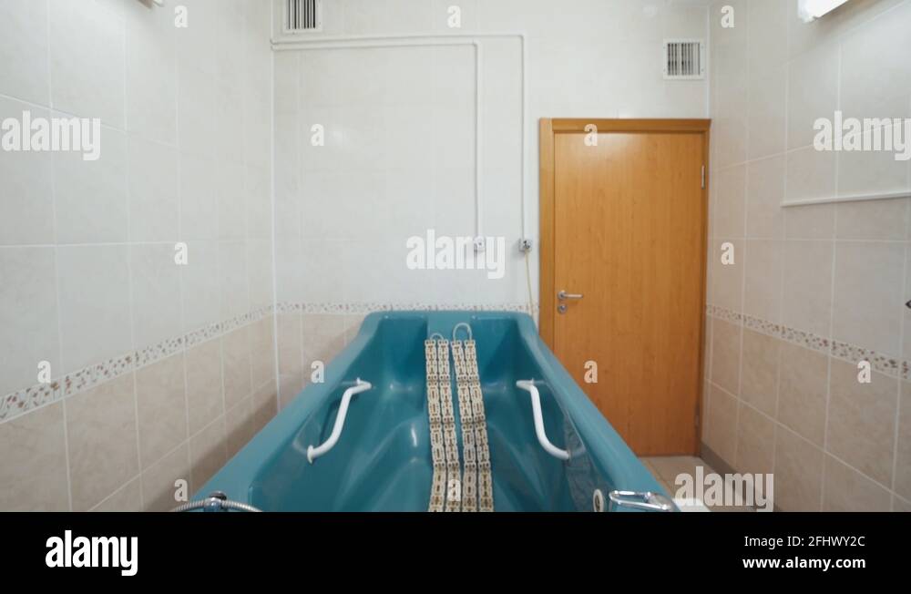 Hospital, underwater shower, bath for physiotherapeutic water ...