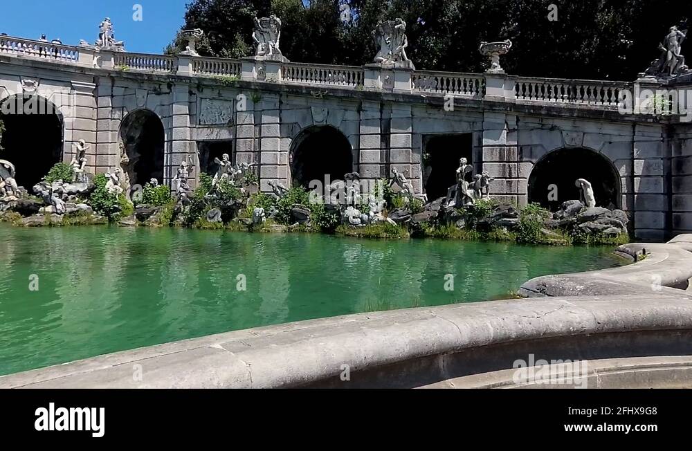 Caserta royal palace fountain Stock Videos & Footage - HD and 4K Video ...