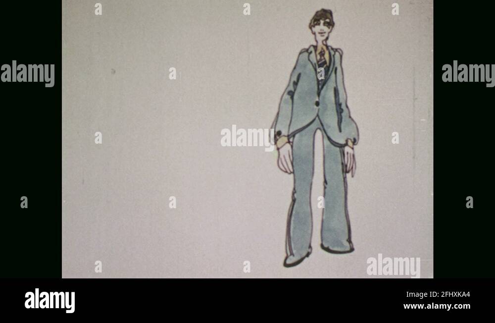 1970s: Drawing of a man and a drink. Drawing of the effects of drinking ...