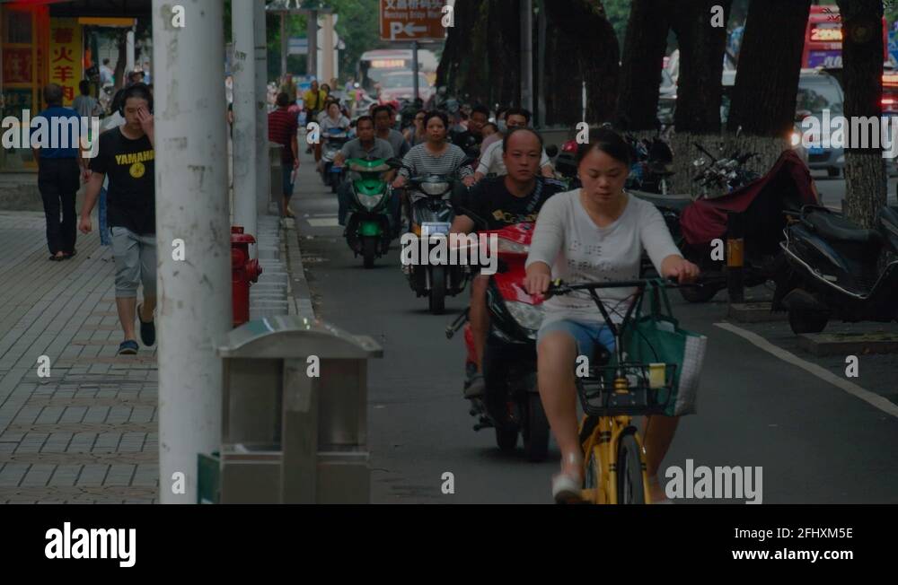 Cycle lane china Stock Videos & Footage - HD and 4K Video Clips - Alamy