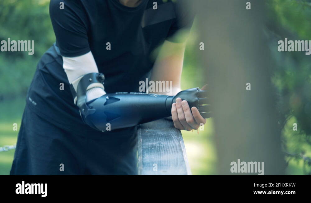 A bionic prosthesis limb Stock Videos & Footage - HD and 4K Video Clips ...