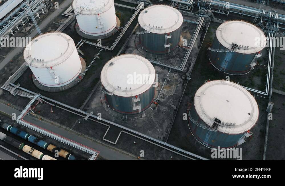 Fuel oil terminal tanks in Stock Videos & Footage - HD and 4K Video ...