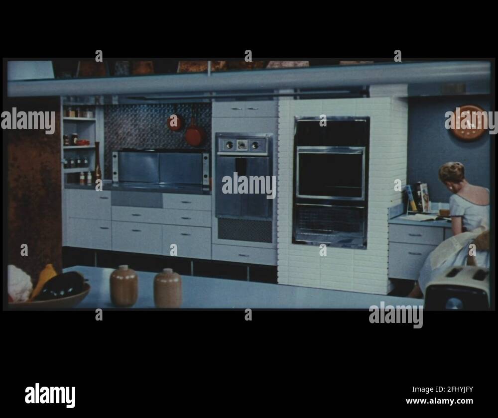 Luxurious interior of modern kitchen - 1958 Stock Video Footage - Alamy