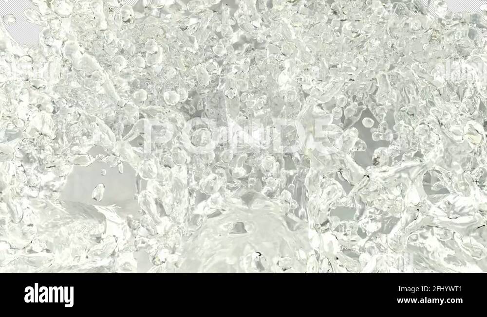 Animated pouring realistic jet fuel with tree inflows - top view Stock ...