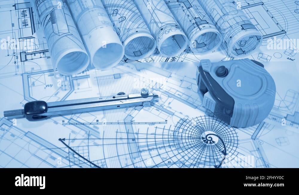 Architectural blueprints compass Stock Videos & Footage - HD and 4K ...