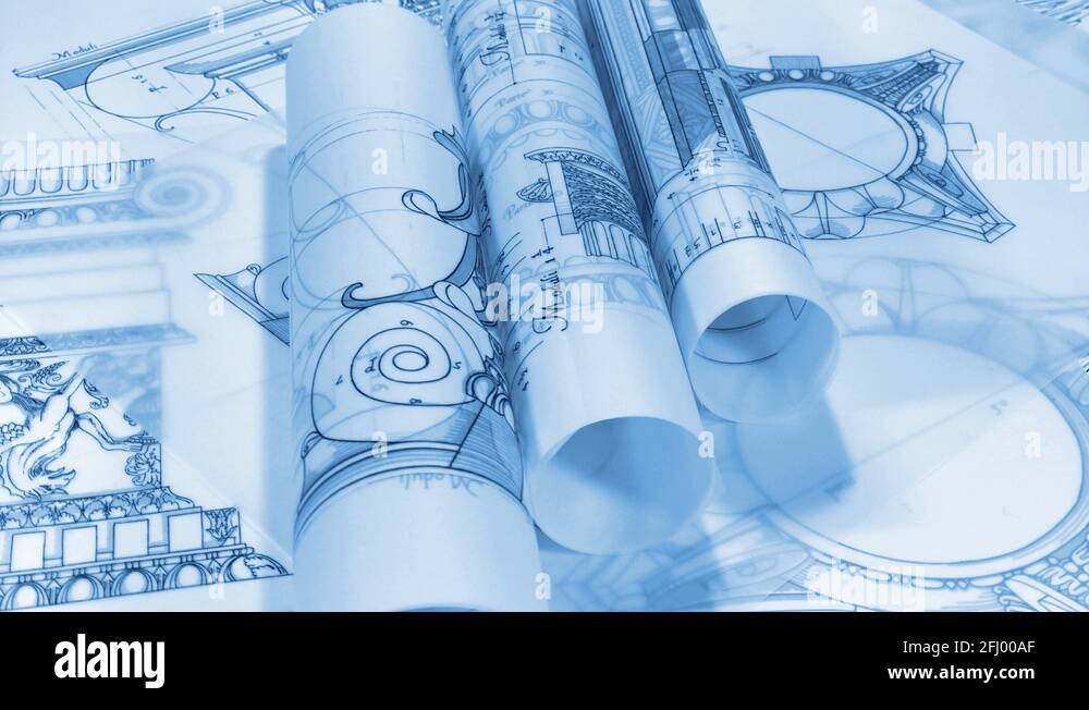 Antique architectural drawings Stock Videos & Footage - HD and 4K Video ...