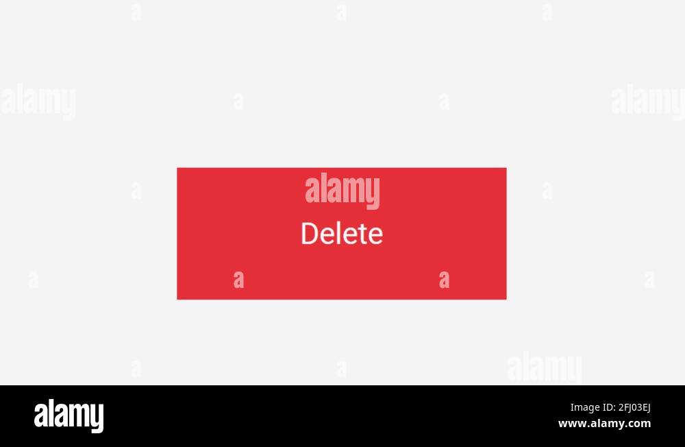 Animated file delete button popup Stock Video Footage - Alamy