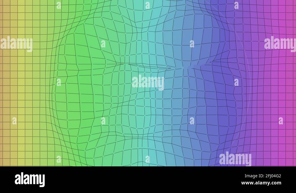 Animated radar signal color 3D mesh grid Stock Video Footage - Alamy