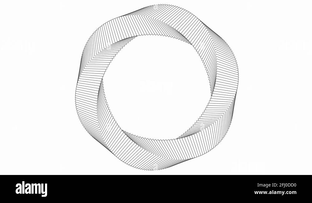 Animated rotating 3D mobius strip Stock Video Footage - Alamy