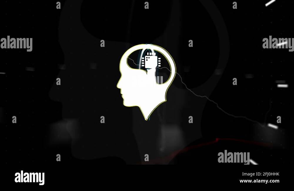 4K Futuristic Digital Technology Animation of Artificial Intelligence ...