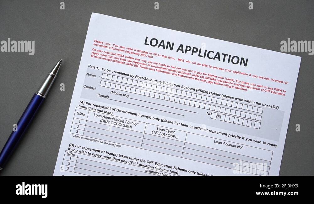 Loan application form banking Stock Videos & Footage - HD and 4K Video ...