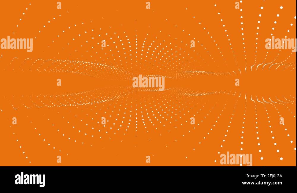 Animated motion graphics wave lattice ball grid mirrored oscillating ...