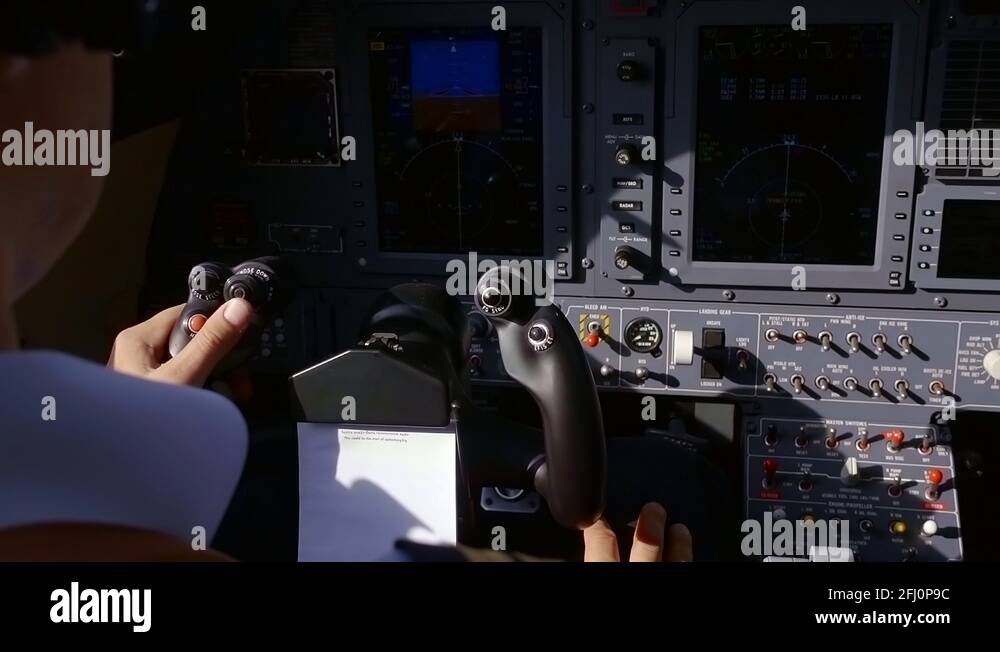 Pilot cockpit inside aircraft Stock Videos & Footage - HD and 4K Video ...