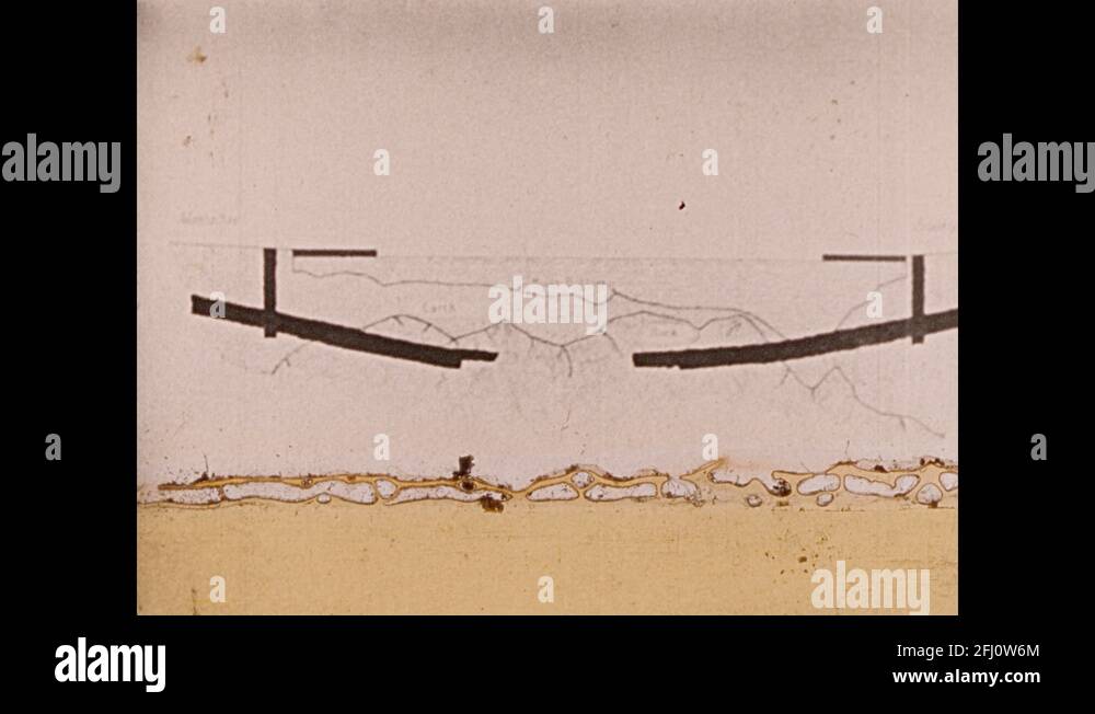 1930s: Animation of construction of underwater tunnel. Construction ...