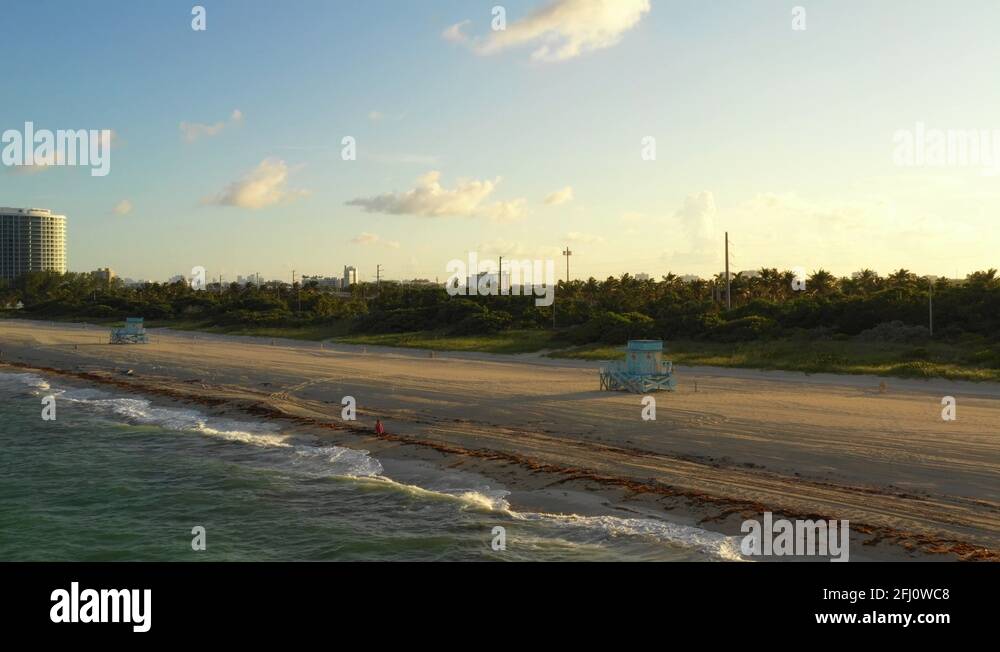 Miami beach lifeguard towers Stock Videos & Footage - HD and 4K Video ...