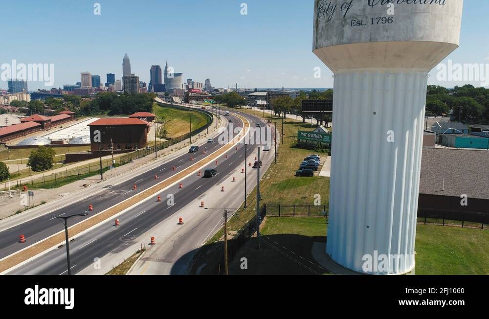 City of cleveland water tower Stock Videos & Footage - HD and 4K Video ...
