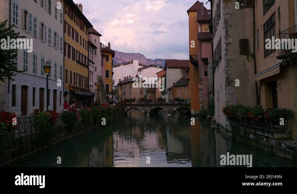 In the streets of amazing Annecy. Annecy is the largest city of Haute ...