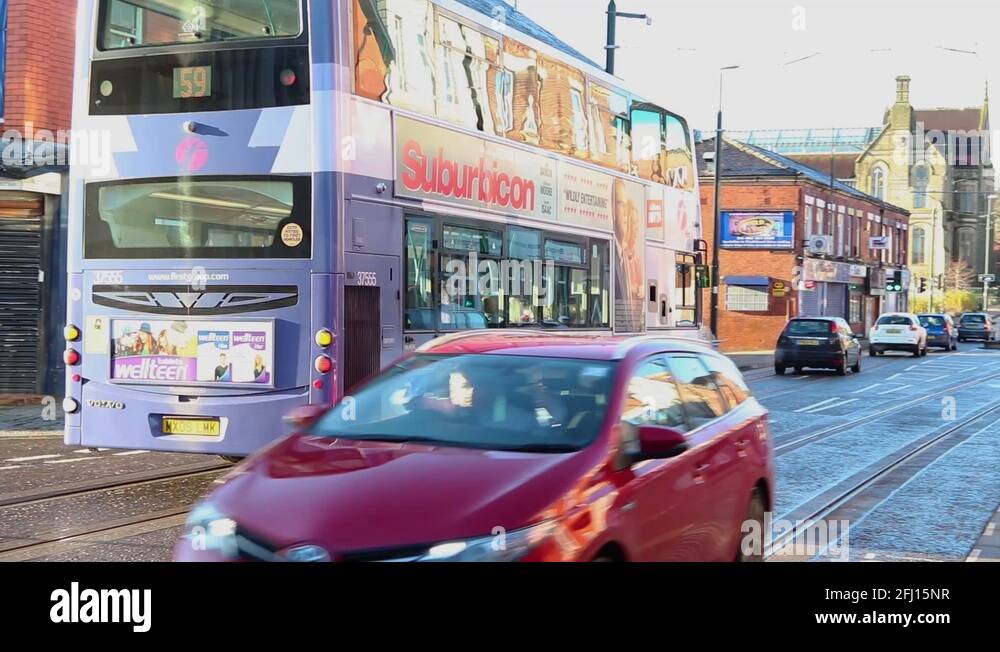 Bus in town centre Stock Videos & Footage - HD and 4K Video Clips - Alamy