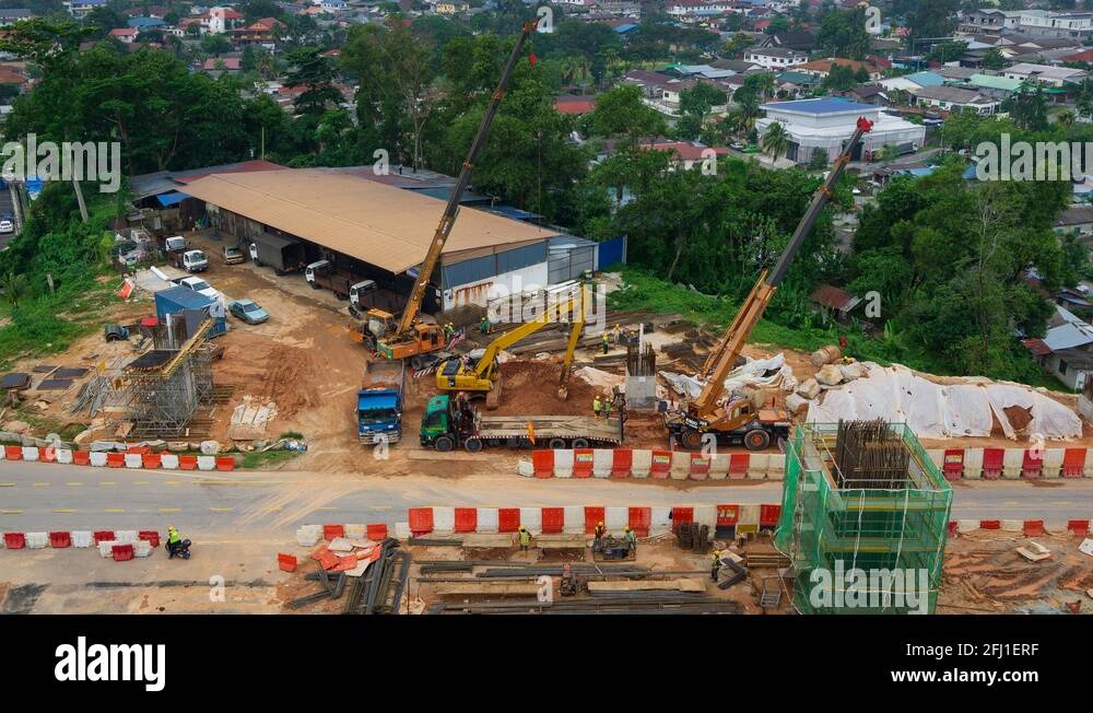 K Time lapse of construction of Sungai Besi - Ulu Klang Expressway ...