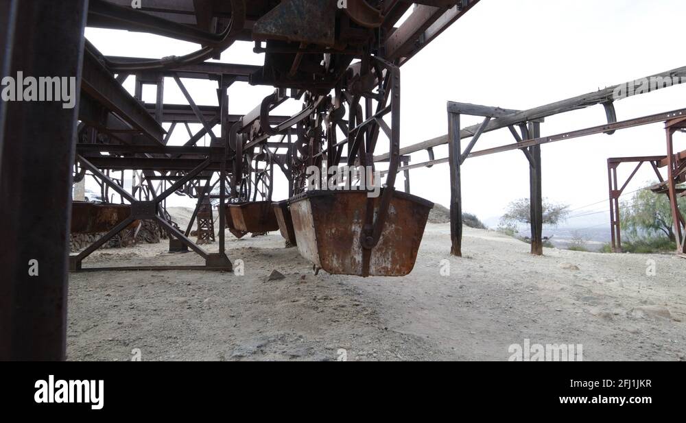 Second station of old Cable Car Chilecito-La Mejicana mine Stock Video ...
